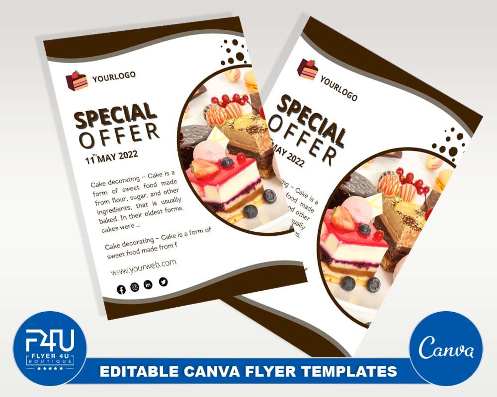 Cake Making Flyer DIY Canva Cake Making Flyer Template 2021 | Etsy