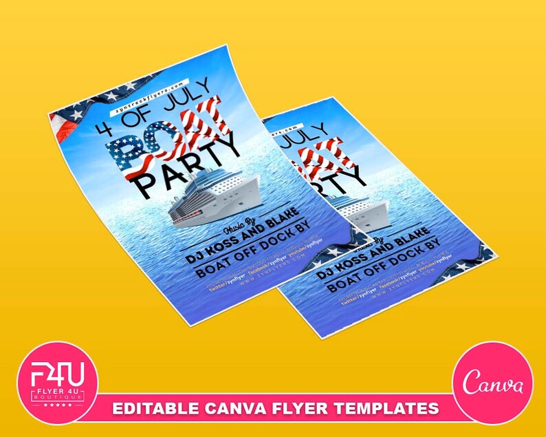 Boat Tour Flyer DIY Canva Boat Tour Flyer Template 2022 - Etsy