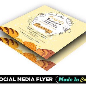 Smell Good Bakery Flyer, DIY Canva Smell Good Bakery Flyer Template ...