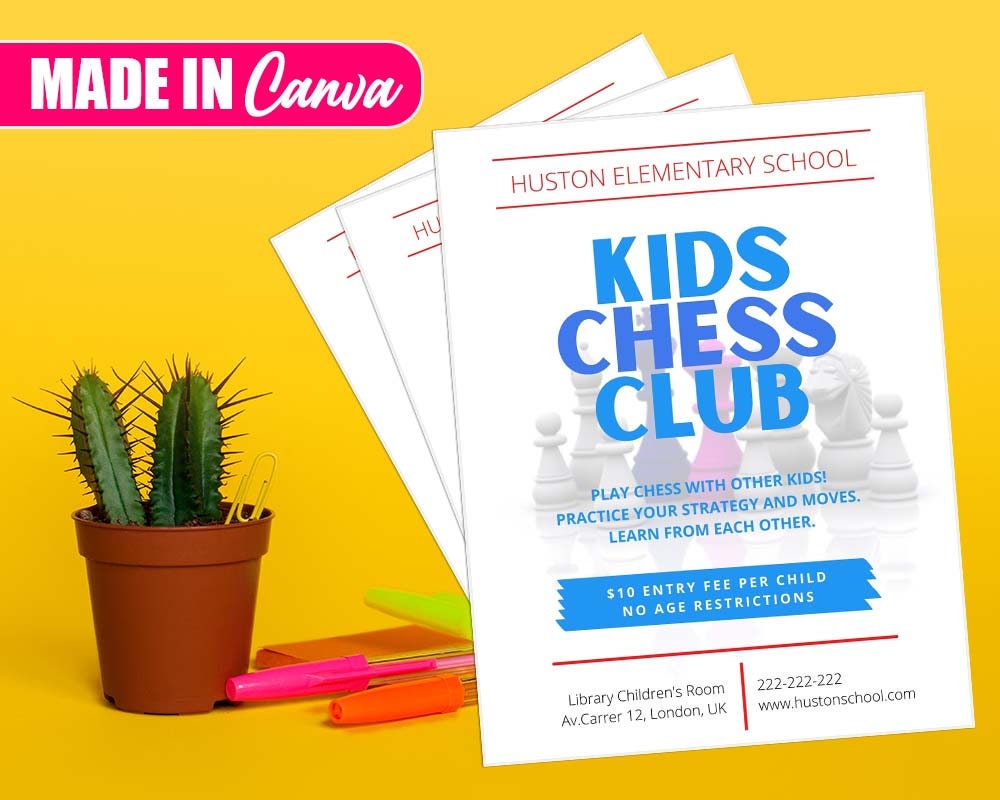 Kids Debate Club Flyer DIY Canva Kids Debate Club Templates - Etsy