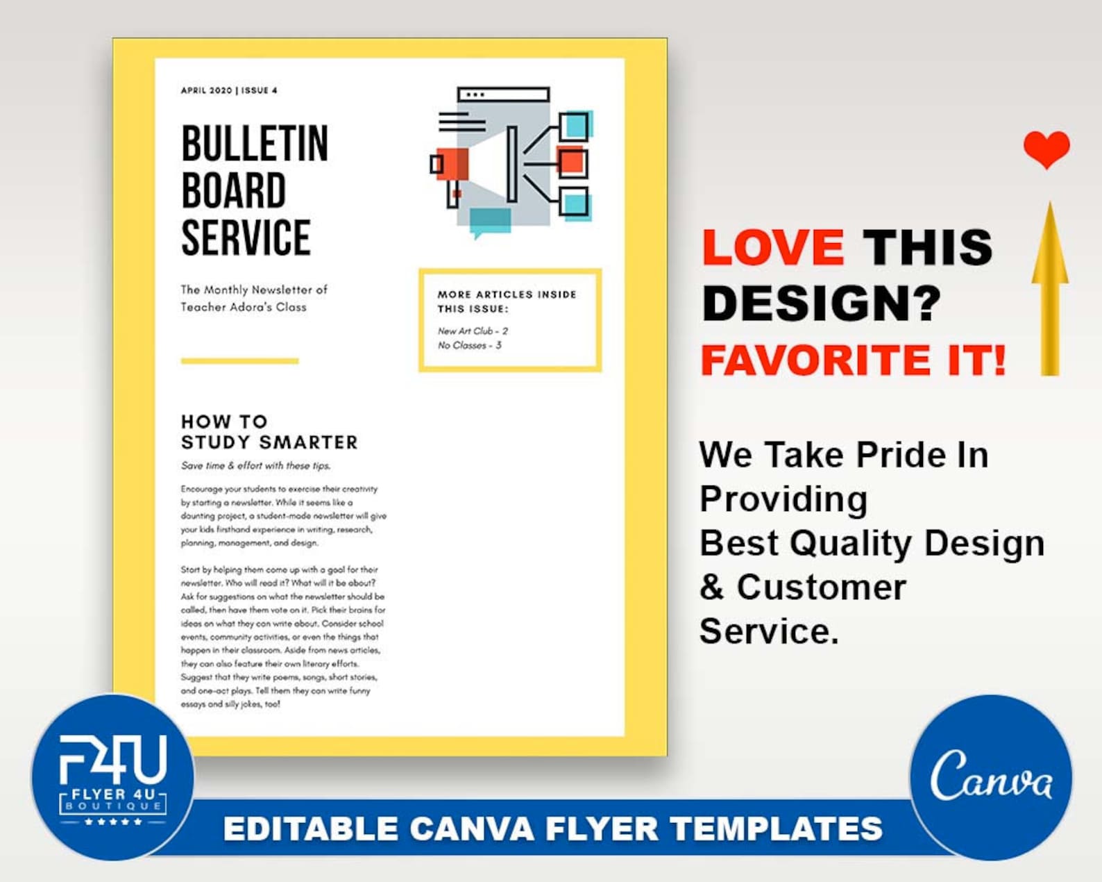 Bulletin Board Service Service Flyer DIY Canva Bulletin Board | Etsy