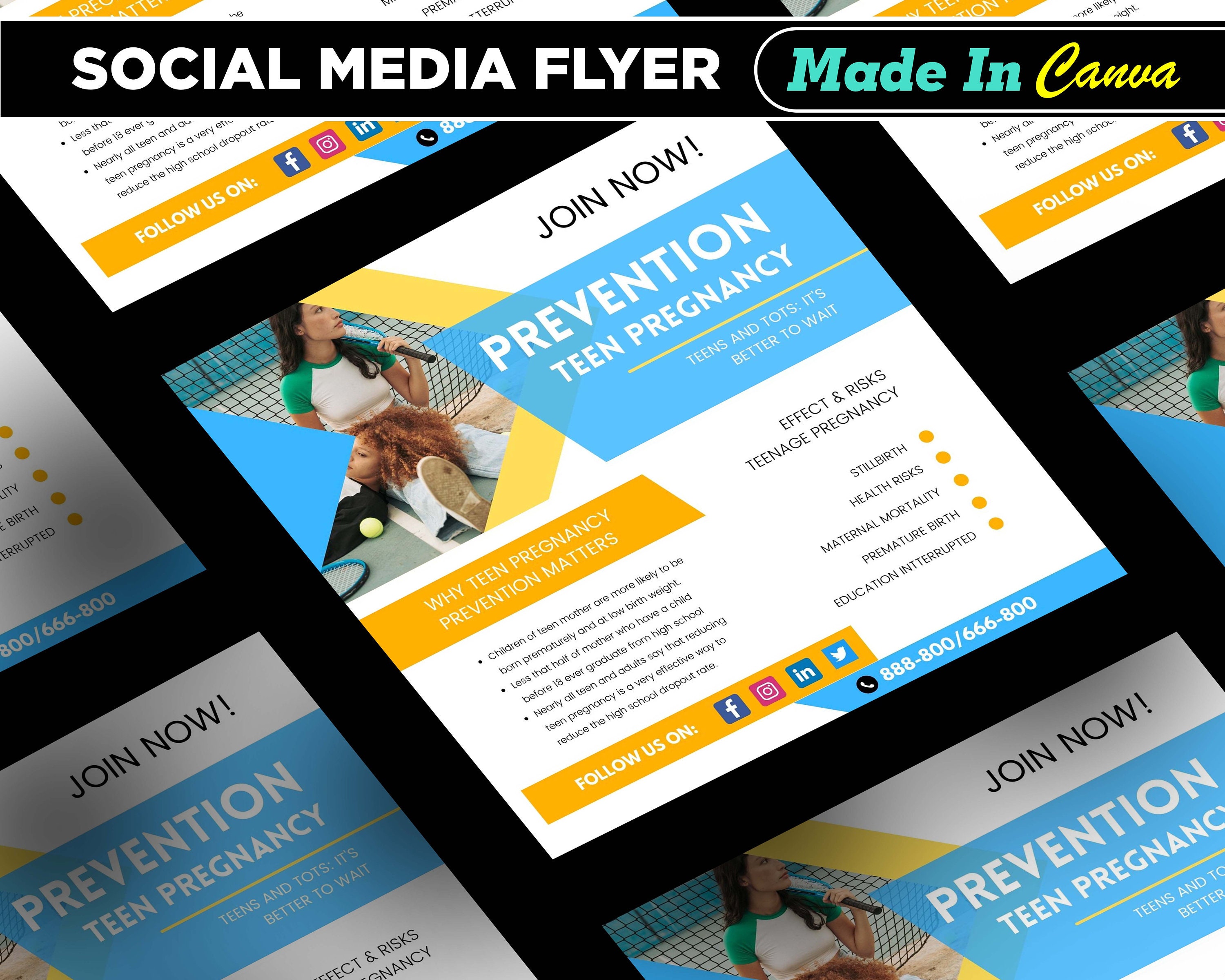 Pregnancy Services Flyer, DIY Canva Pregnancy Services Flyer Template ...