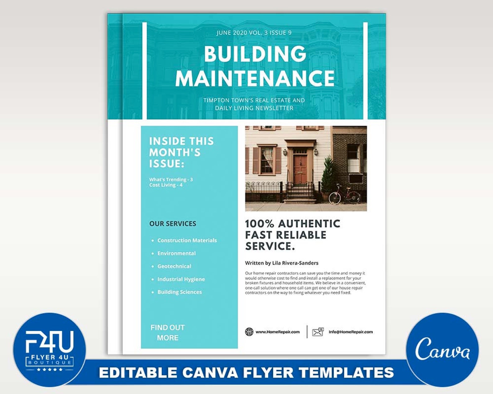 Building Maintenance Service Flyer DIY Canva Building - Etsy