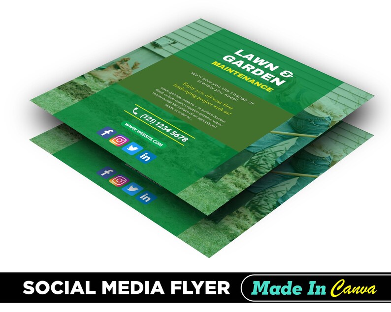 Irrigation Services Flyer DIY Canva Irrigation Services - Etsy