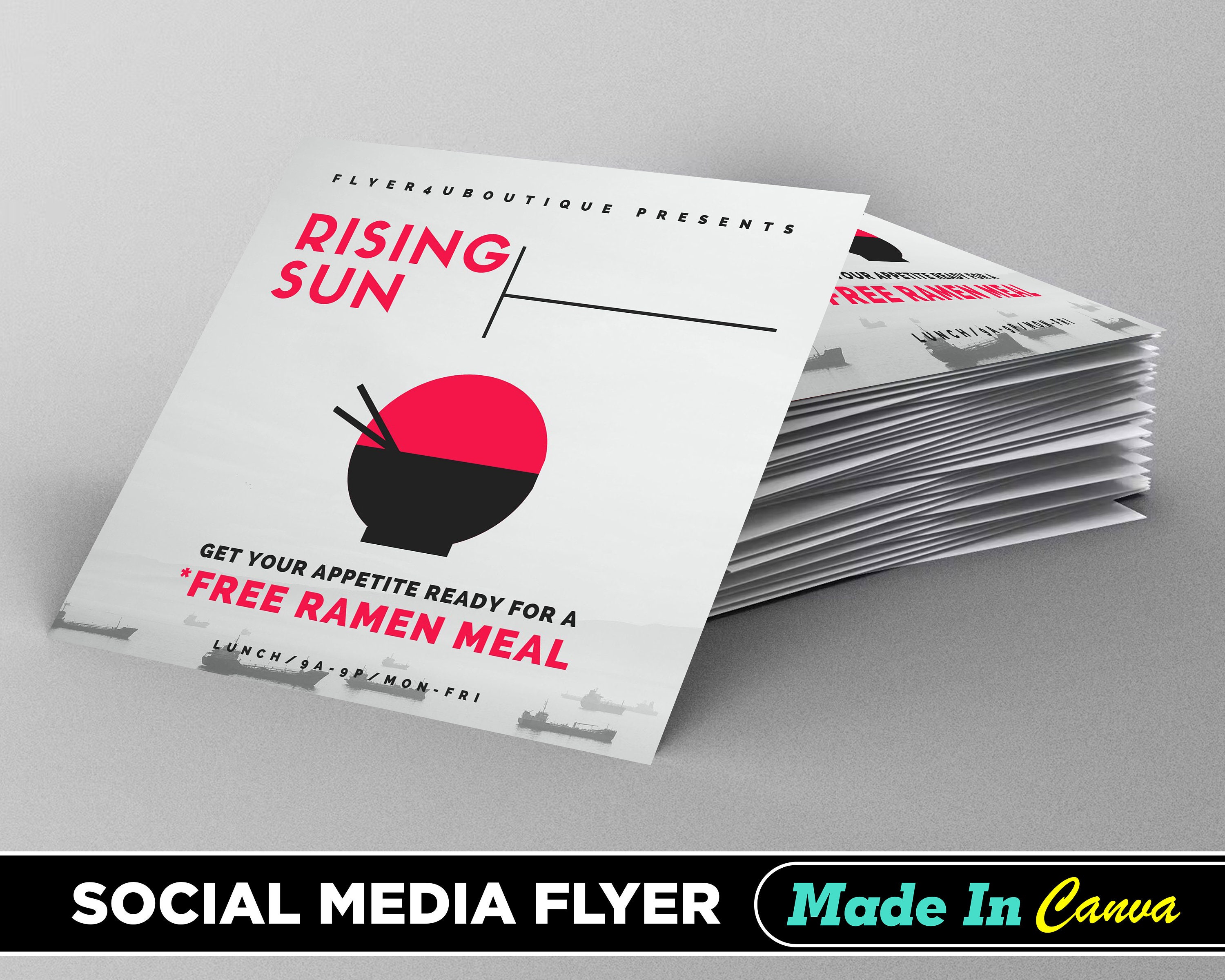 Rising Sun Flyer DIY Canva Rising Sun Flyer Template 2022 - Etsy