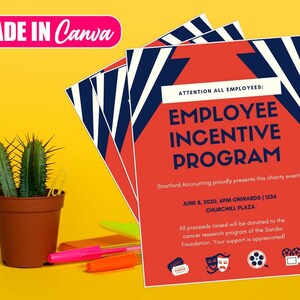 Employee Incentive Program, DIY Canva Employee Incentive Program ...