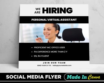 Personal Assistant Flyer - Etsy