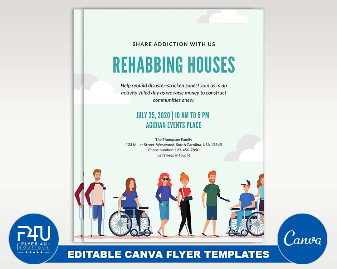 Rehabbing Houses Flyer, DIY Canva Rehabbing Houses Flyer Template 2022 ...