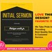 Initial Sermon Flyer, DIY Canva Initial Sermon Flyer Template, Editable ...