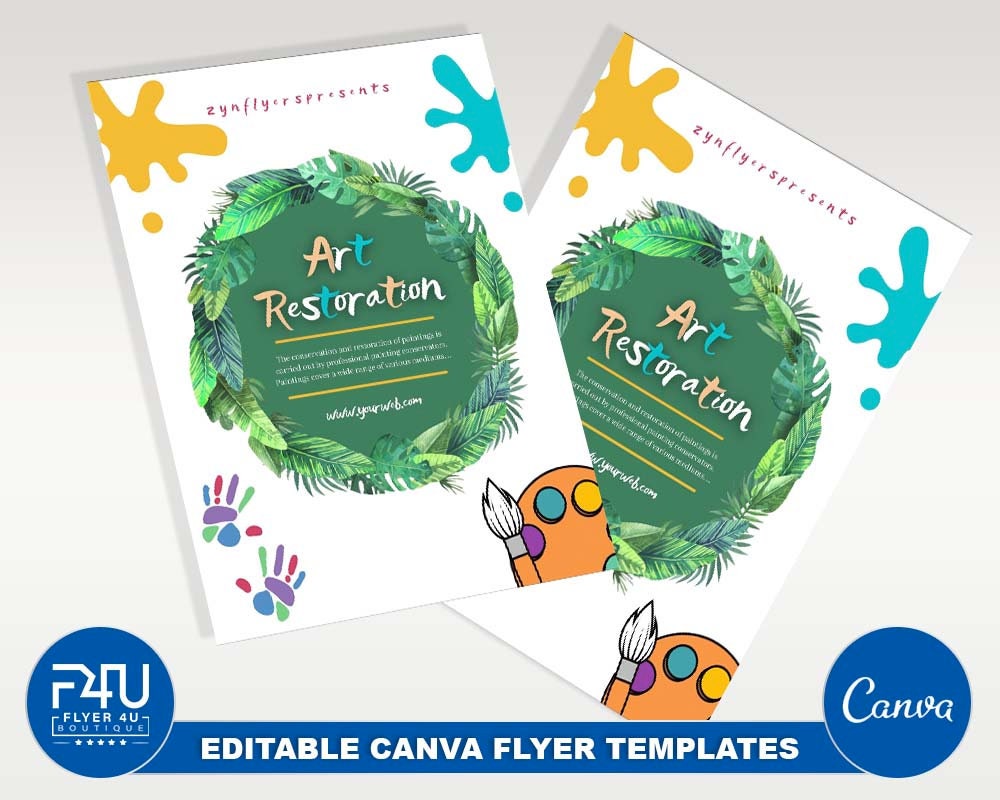 Art Restoration Flyer DIY Canva Art Restoration Flyer - Etsy