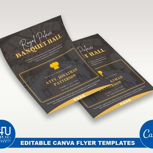 Banquet Facility Flyer, DIY Canva Banquet Facility Flyer Template 2022 ...