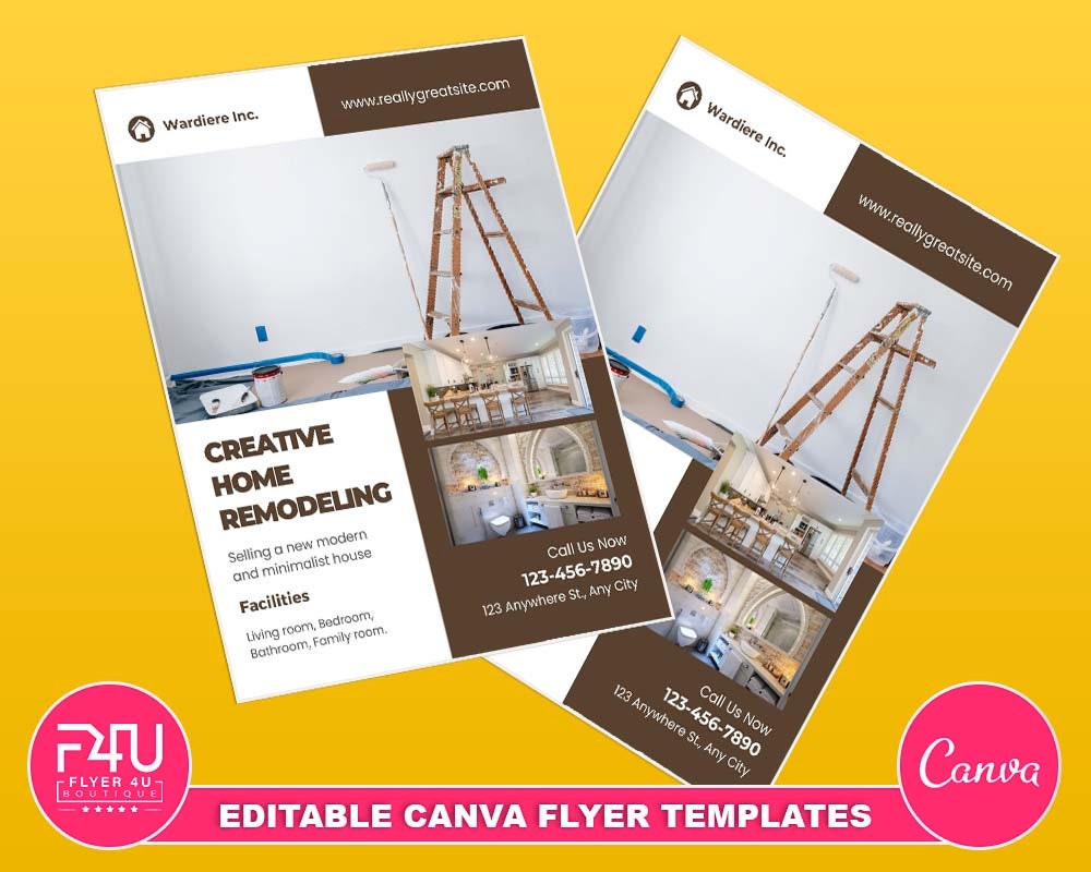 Creative Home Remodeling, DIY Canva Creative Home Remodeling, Editable ...