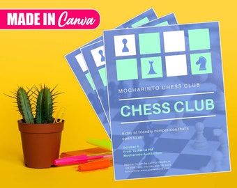 Chess Club Flyer - Etsy