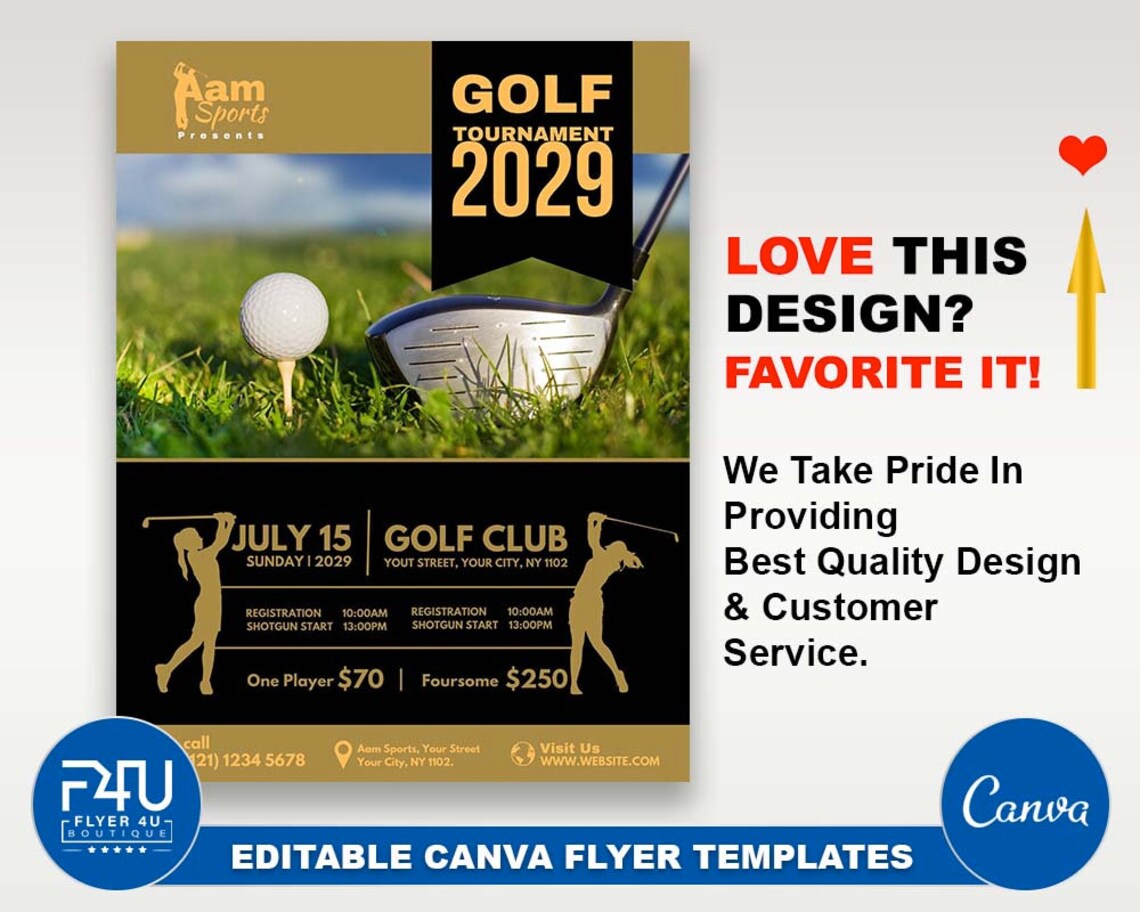 Miniature Golf Course Flyer DIY Canva Miniature Golf Course - Etsy