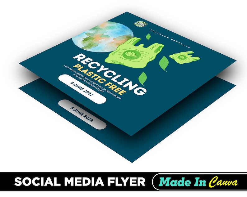 Recycling Flyer DIY Canva Recycling Flyer Template 2022 - Etsy