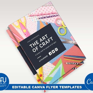 Craft Class Flyer DIY Canva Craft Class Flyer Template 2022 - Etsy