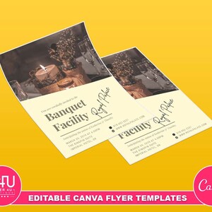 Banquet Facility Flyer, DIY Canva Banquet Facility Flyer Template 2022 ...