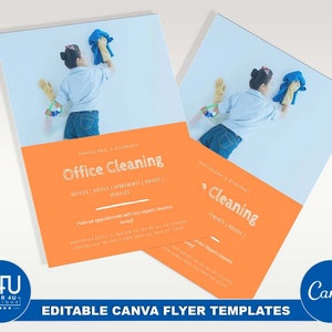 Office Cleaning Flyer DIY Canva Office Cleaning Flyer - Etsy