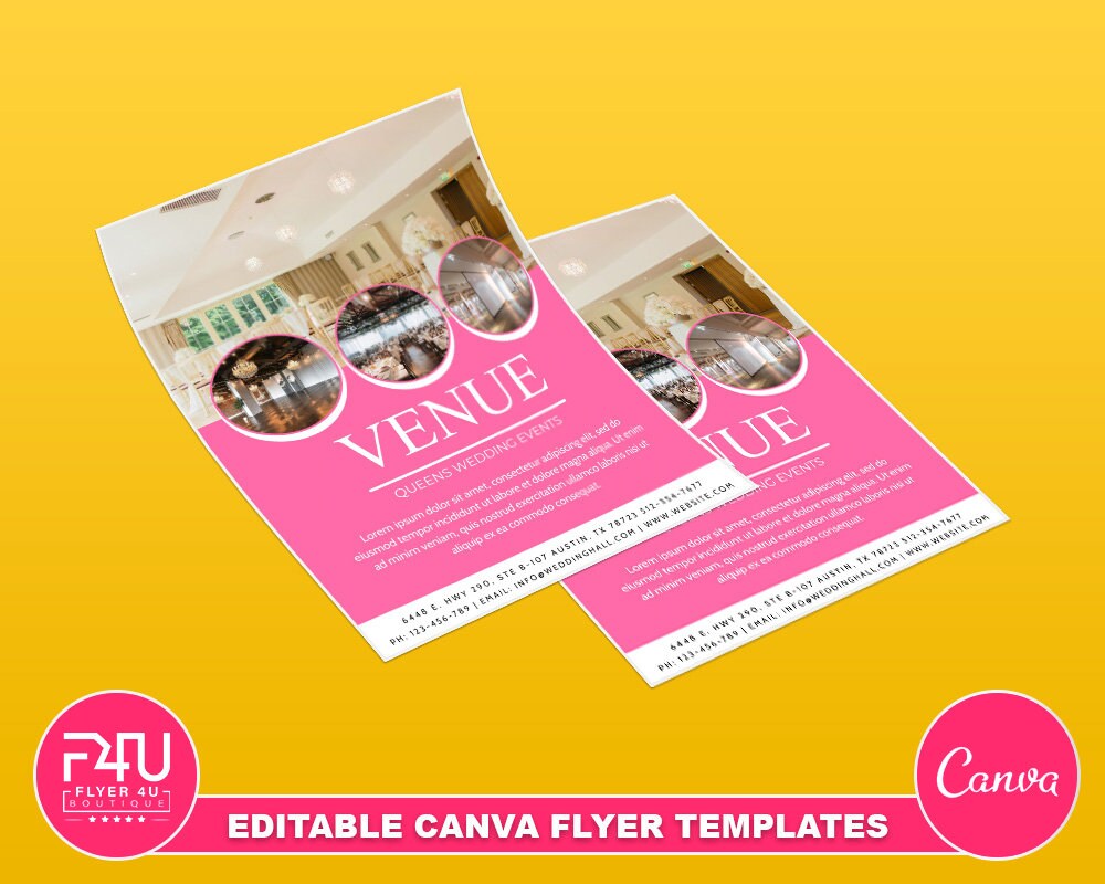Venue Flyer DIY Canva Venue Flyer Template 2022 Editable - Etsy Venue Flyer DIY Canva Venue Flyer Template 2022 Editable - Etsy