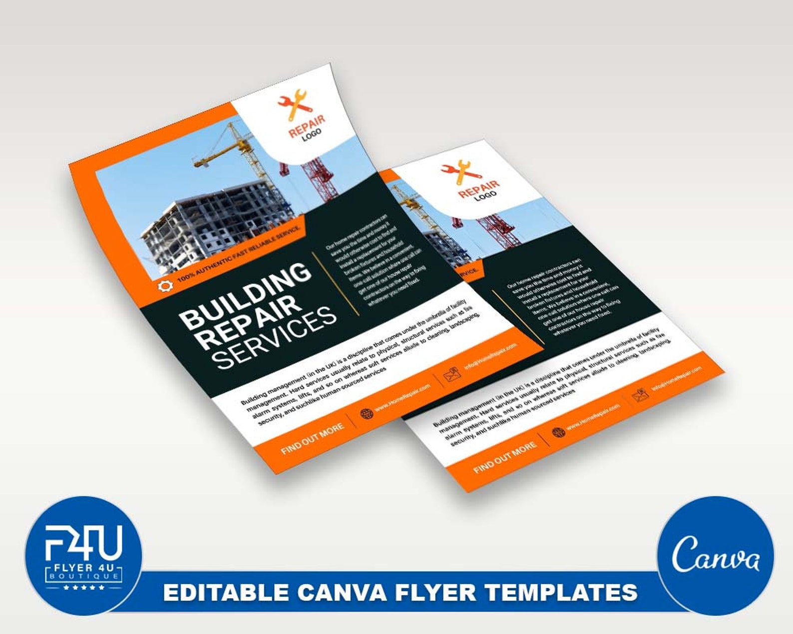 Building Maintenance Service Flyer DIY Canva Building | Etsy