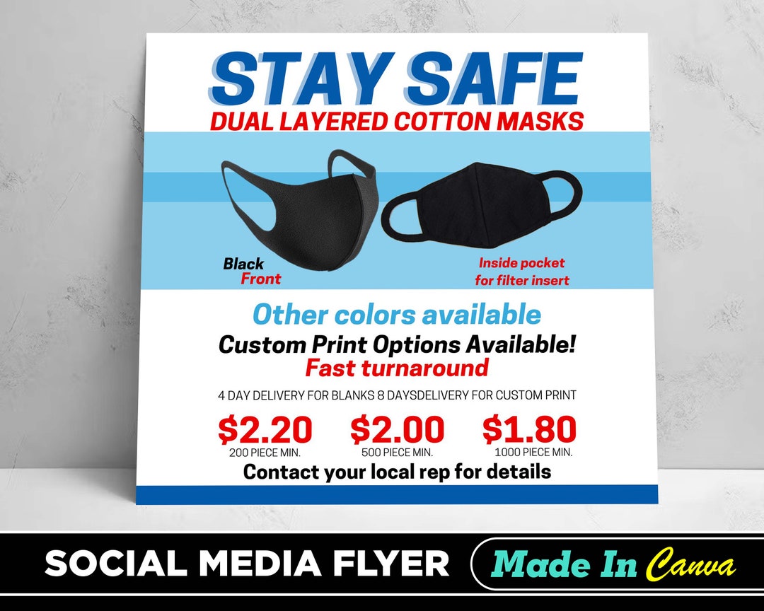 Face Shield Sale Flyer, DIY Canva Face Shield Sale Flyer Template 2022 ...