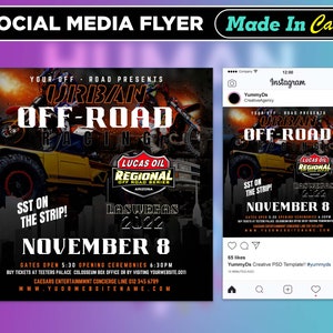Las Vegas Flyer, DIY Canva Las Vegas Flyer Template 2022, Editable ...