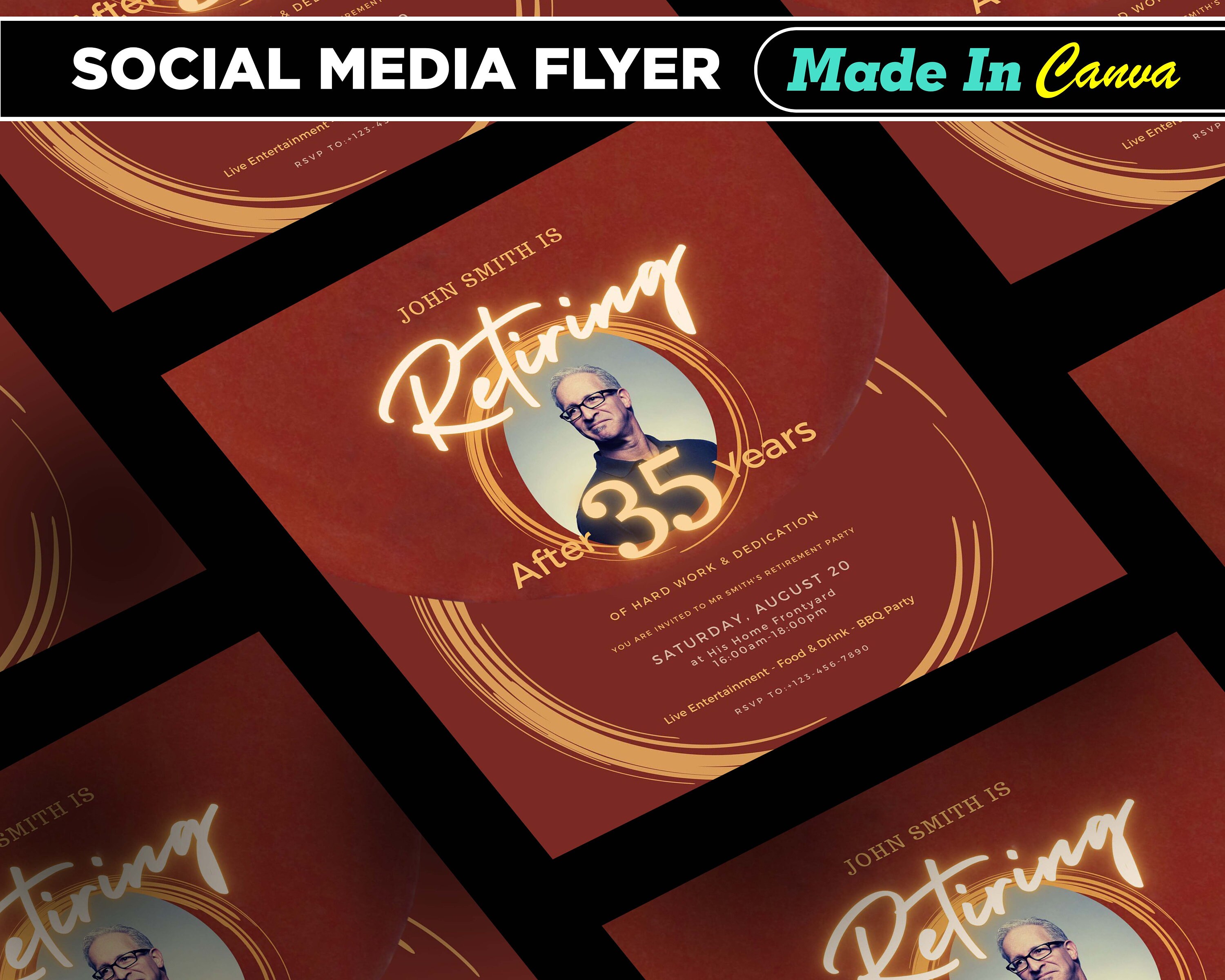 Retirement Advice Flyer, DIY Canva Retirement Advice Flyer Template ...