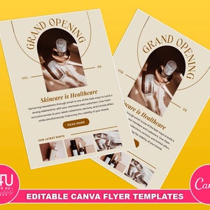 Spa Grand Opening Flyer, DIY Canva Spa Grand Opening Templates ...