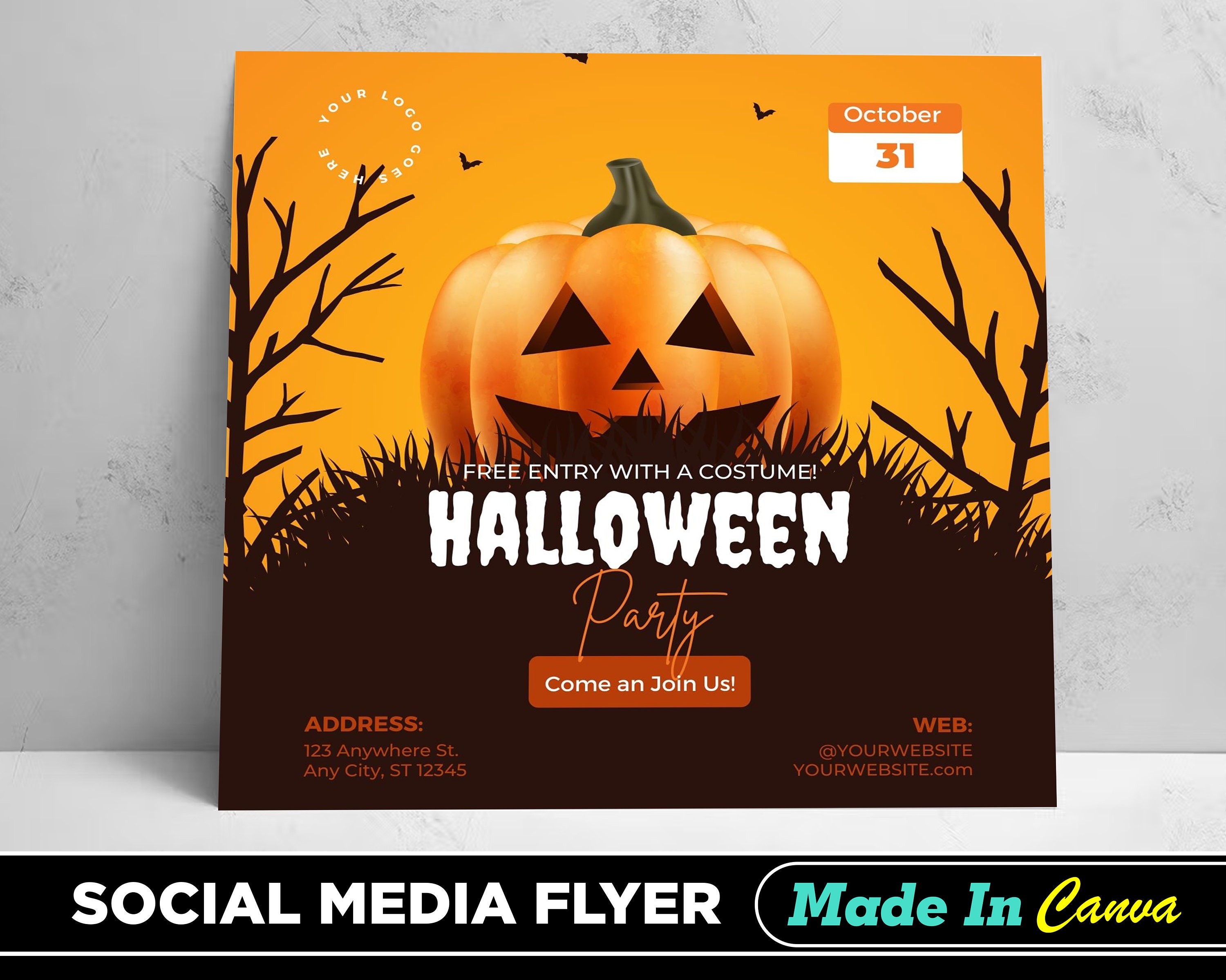 Halloween Party Flyer Template