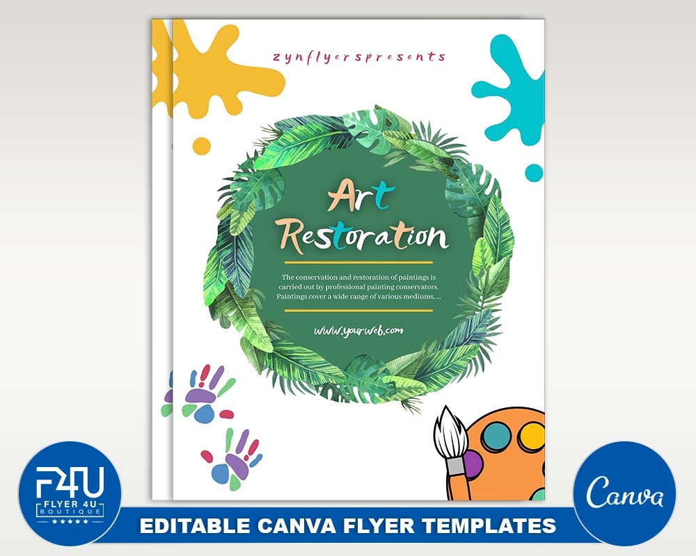 Art Restoration Flyer DIY Canva Art Restoration Flyer - Etsy