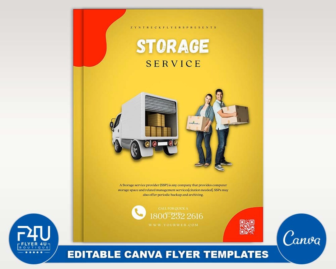 Storage Service Flyer DIY Canva Storage Service Flyer - Etsy