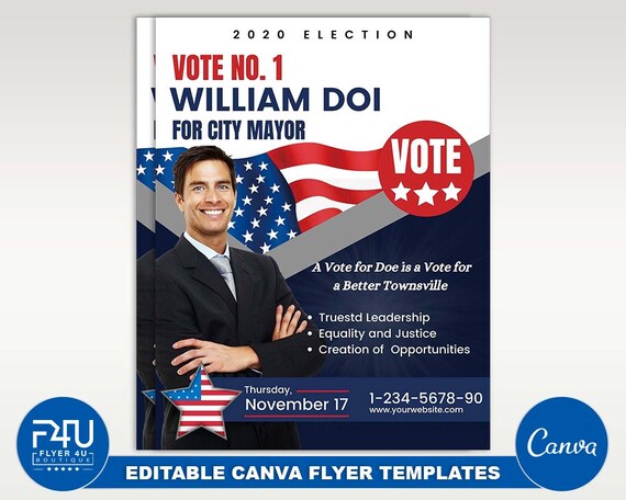 Vote For Mayor Sign Template