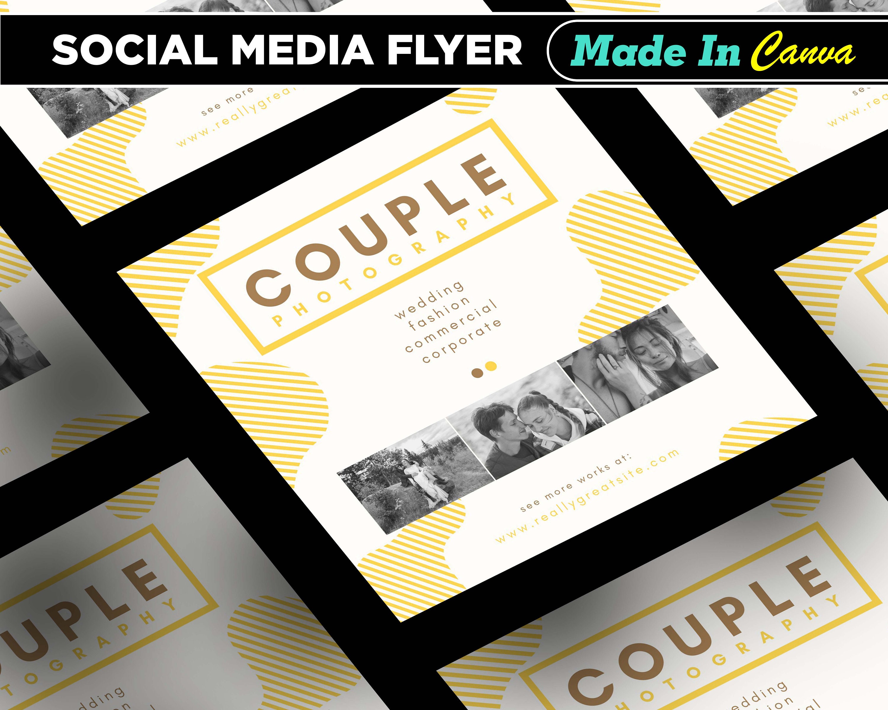 Couple Photography Flyer DIY Canva Couple Photography Flyer - Etsy