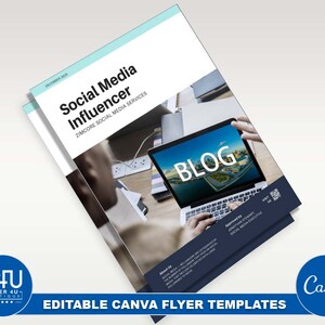 Social Media Influencer Flyer, DIY Canva Social Media Influencer ...