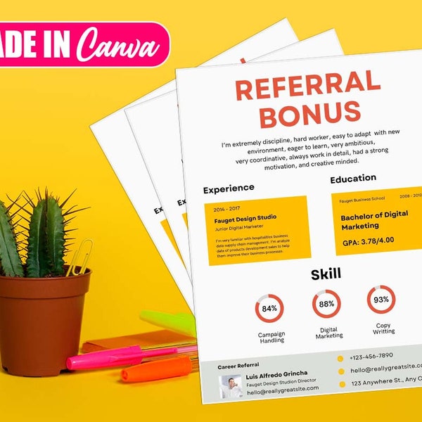 Employee Bonus Letter - Etsy