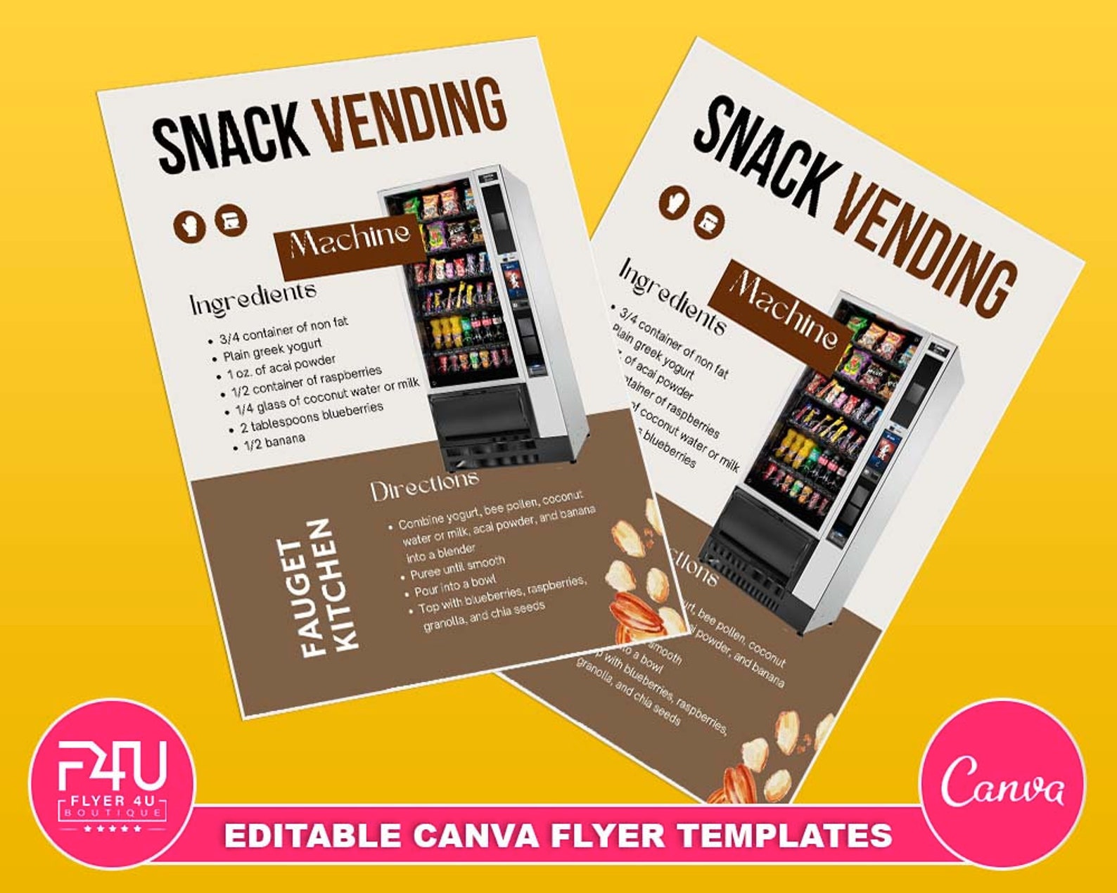 Snack Vending Machine Flyer, DIY Canva Snack Vending Machine Flyer ...