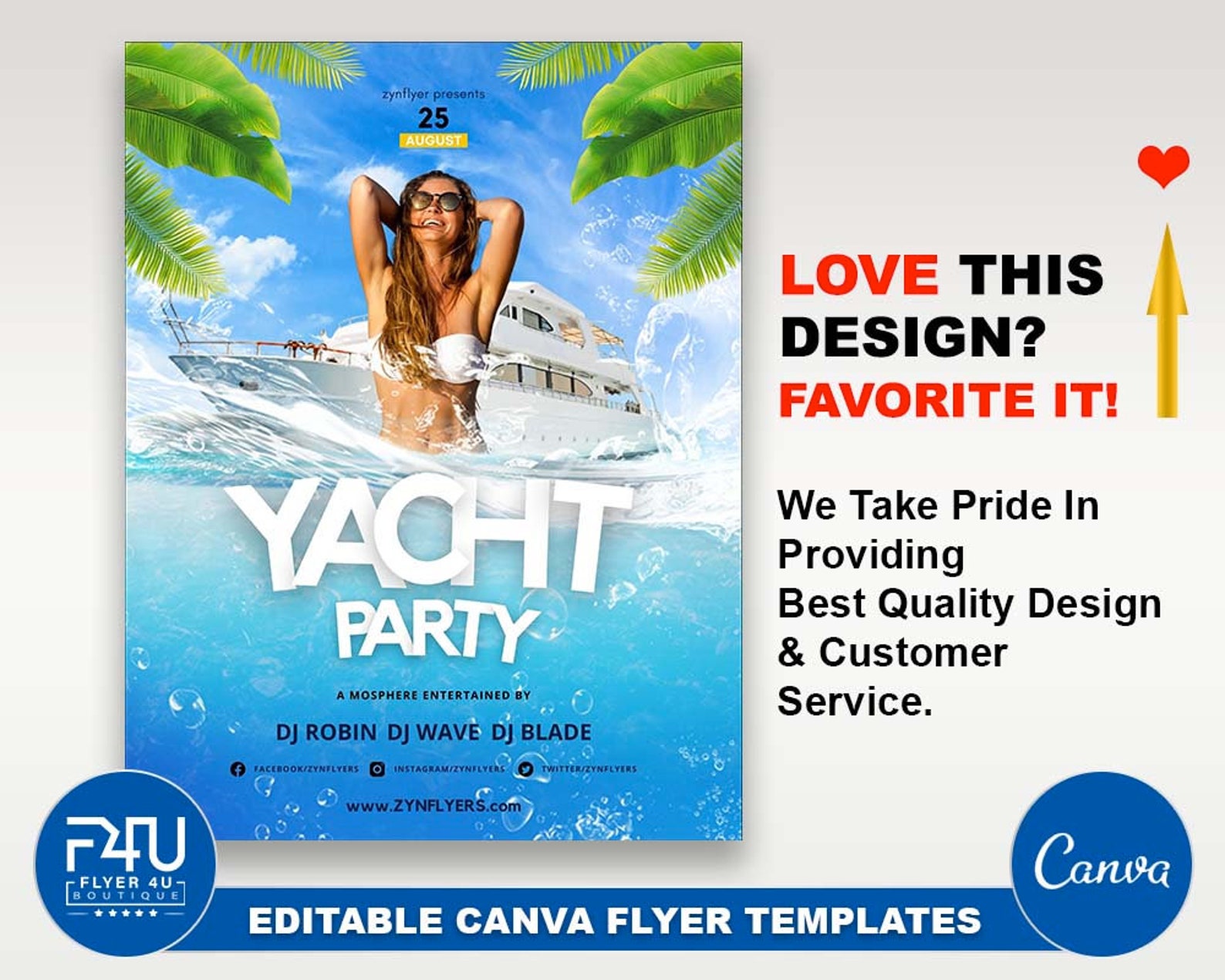 Boat Tour Flyer, DIY Canva Boat Tour Flyer Template 2022, Editable ...
