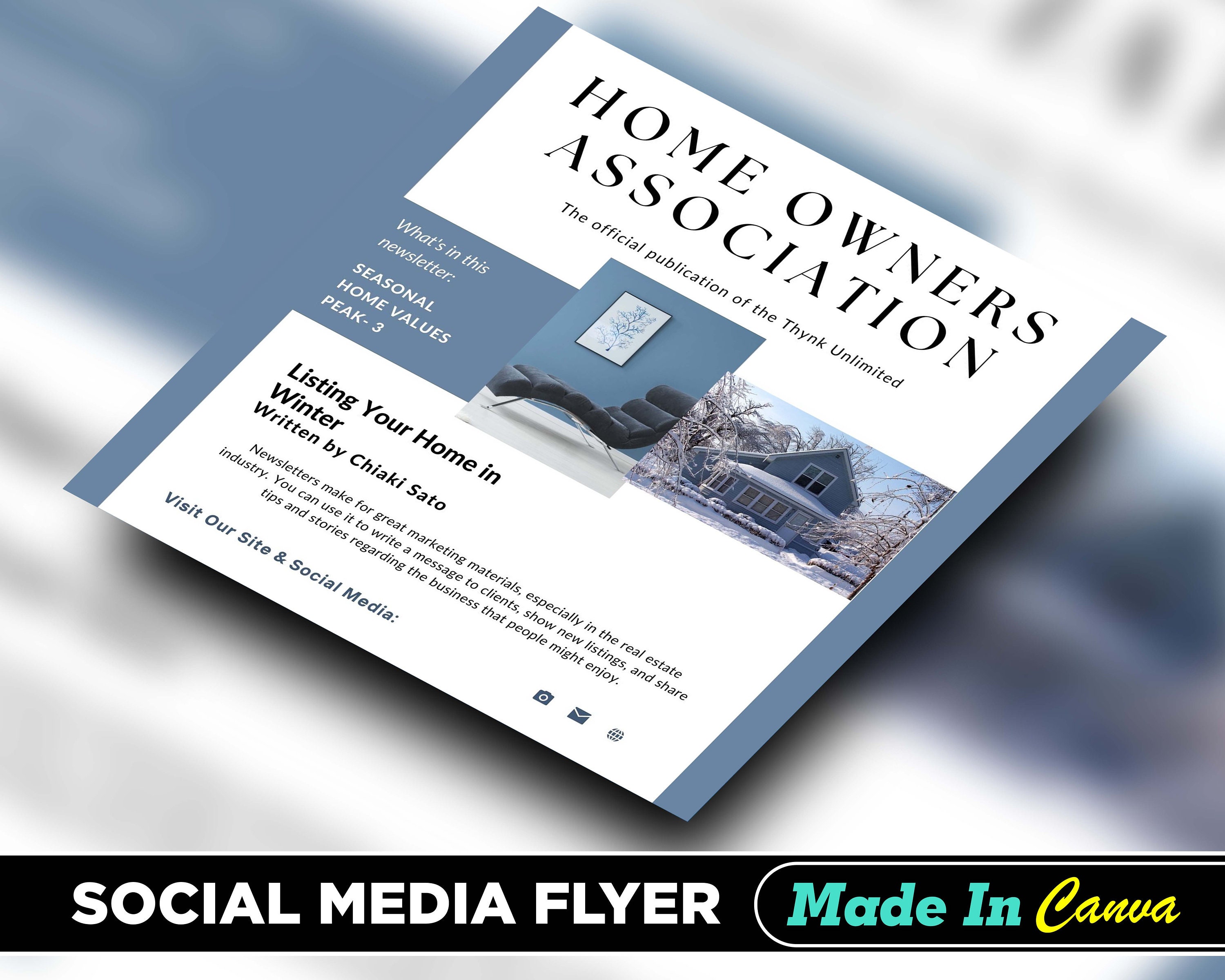 Homeowners Association Flyer, DIY Canva Homeowners Association Flyer ...