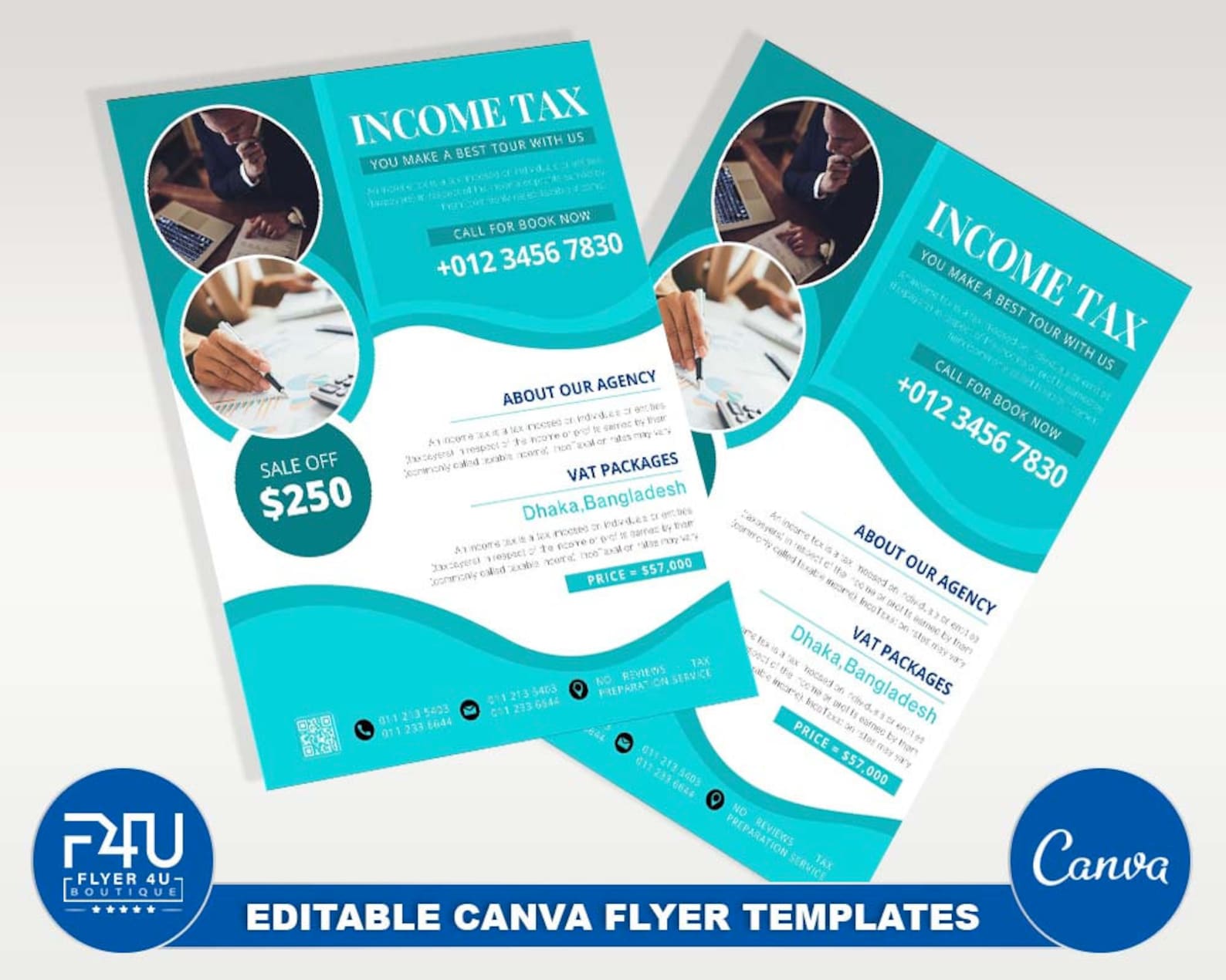 Tax Flyer DIY Canva Tax Flyer Template 2022 Editable Canva - Etsy