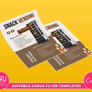 Snack Vending Machine Flyer, DIY Canva Snack Vending Machine Flyer ...