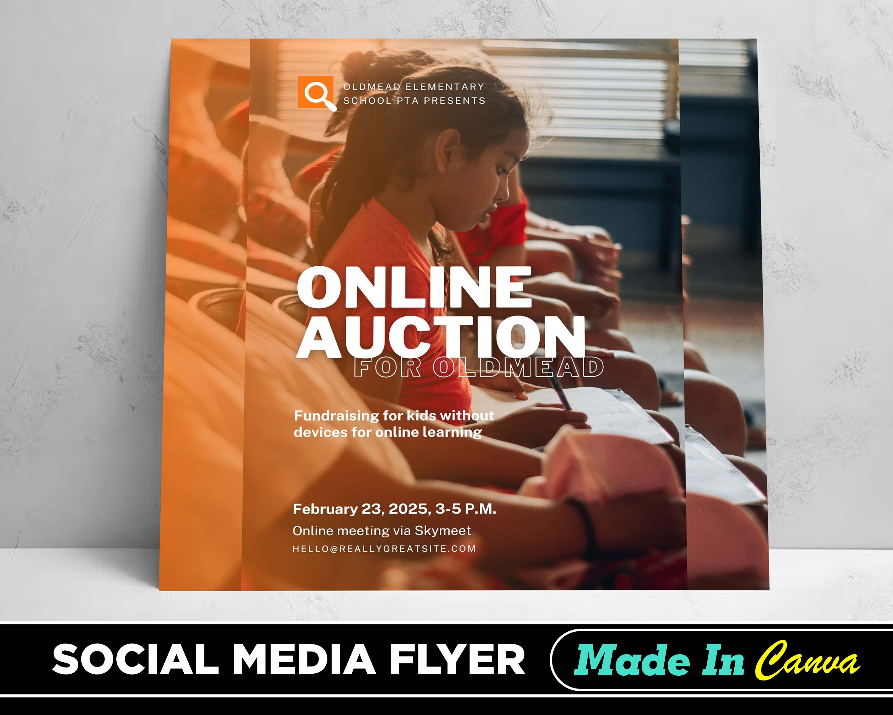 Online Auction Flyer