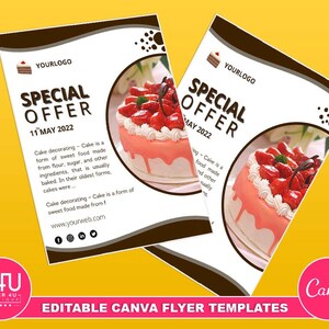 Cake Making Flyer DIY Canva Cake Making Flyer Template 2022 - Etsy