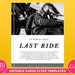 Last Ride Flyer, DIY Canva Last Ride Flyer Template, Editable Canva US ...