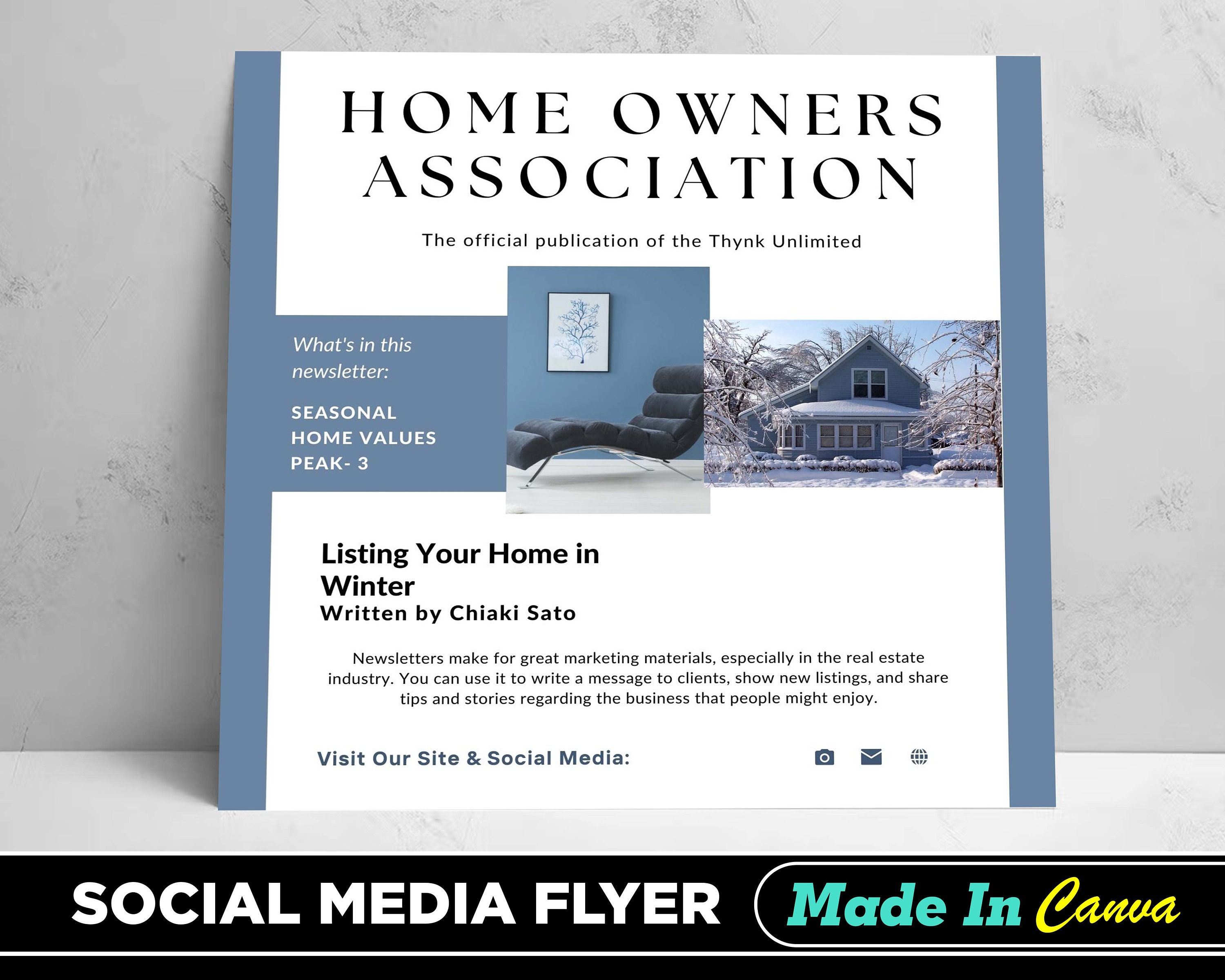 Homeowners Association Flyer, DIY Canva Homeowners Association Flyer ...
