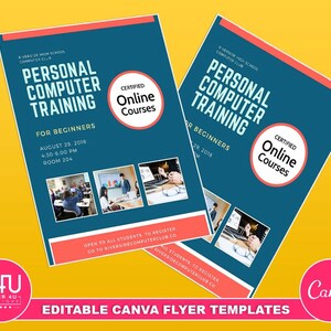 Personal Computer Training Flyer, DIY Canva Personal Computer Training ...