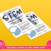 STEM Event Flyer, DIY Canva Stem Event Flyer, Editable Canva US Letter ...