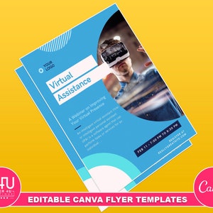 Virtual Assistant Flyer, DIY Canva Virtual Assistant Flyer Template ...