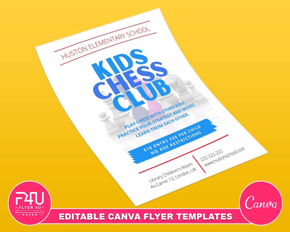 Kids Debate Club Flyer DIY Canva Kids Debate Club Templates - Etsy