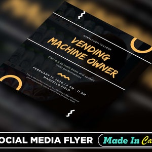 Vending Machine Flyer, DIY Canva Vending Machine Flyer Template ...