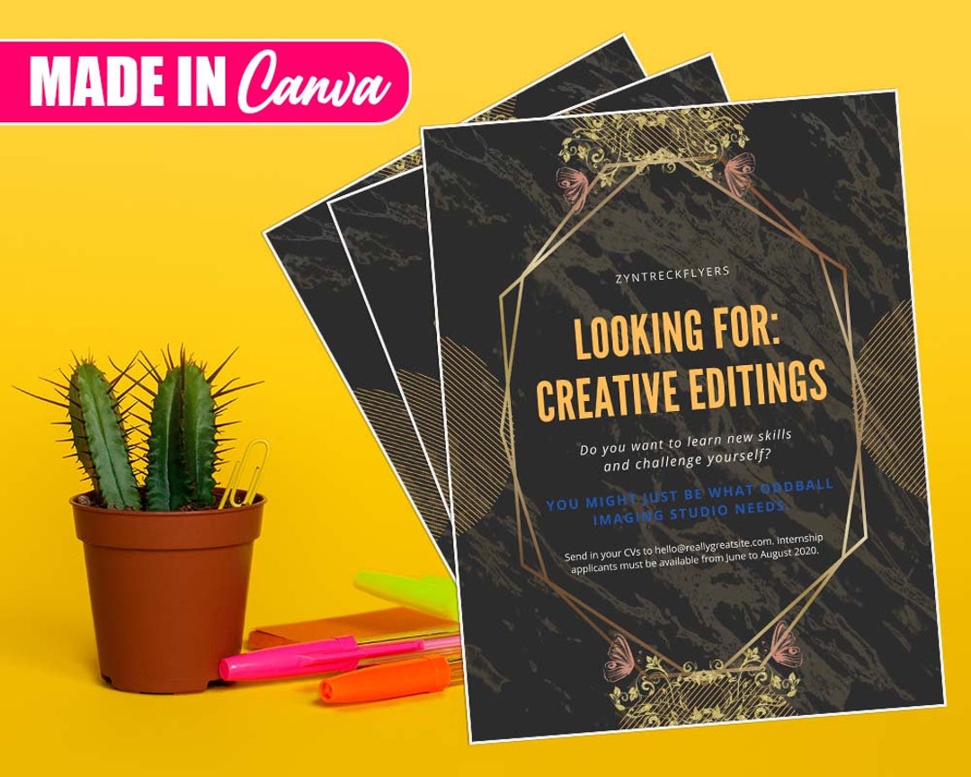 Editing Service Flyer, DIY Canva Editing Service Flyer Template 2022 ...